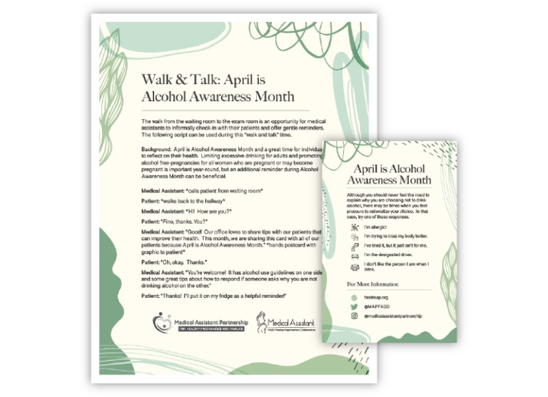 Walk & Talk: Alcohol Awareness Month - CASAT